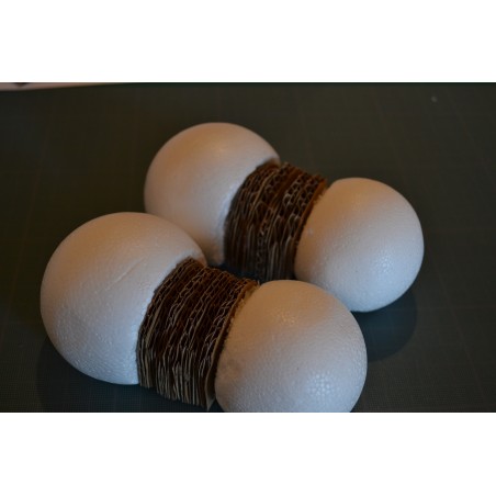 Boule polystyrène (frigolite), légère et polyvalente (12 cm) vendue à l ...