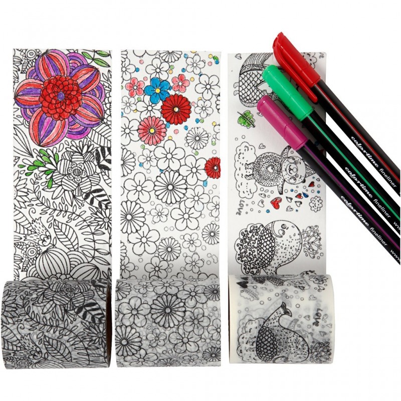 Feutres TEXTILE MARKER permanents Double Mines (6 feutres couleurs ...