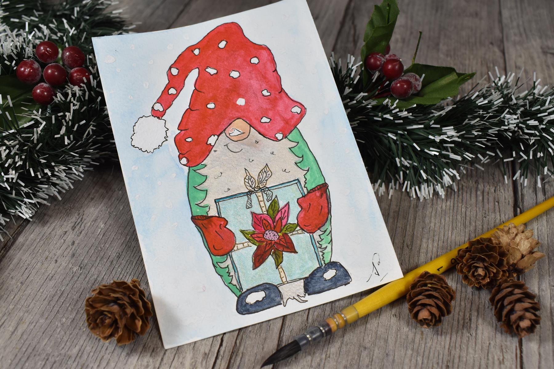 ATELIER VLOGMAS #02 - 5, 6, 7, et 8 Décembre 2020 - Un jour = Une Carte ...